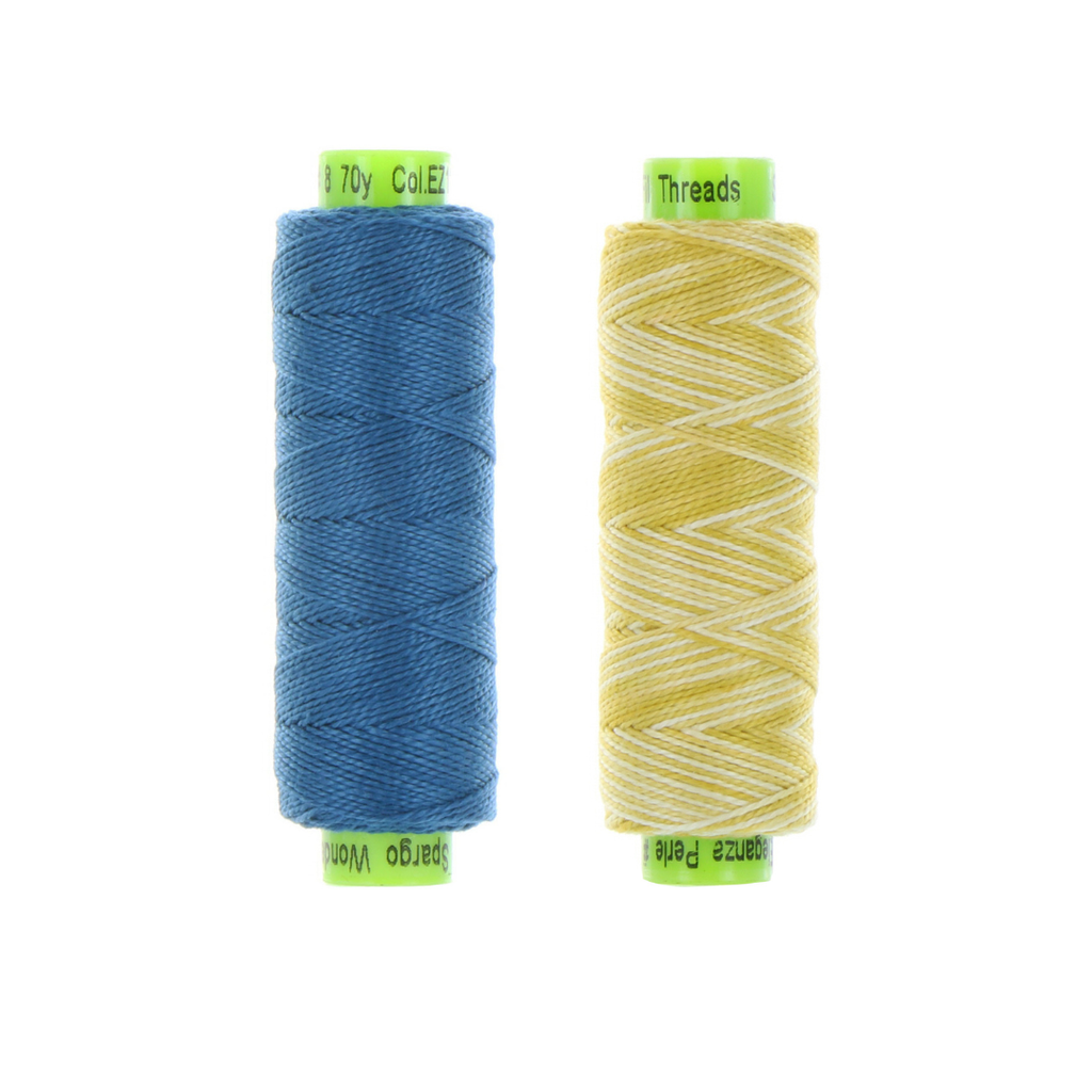 Tranquil Garden Needle Roll - Fableism Hexagon Edition | Sue Spargo Folk Art Quilts